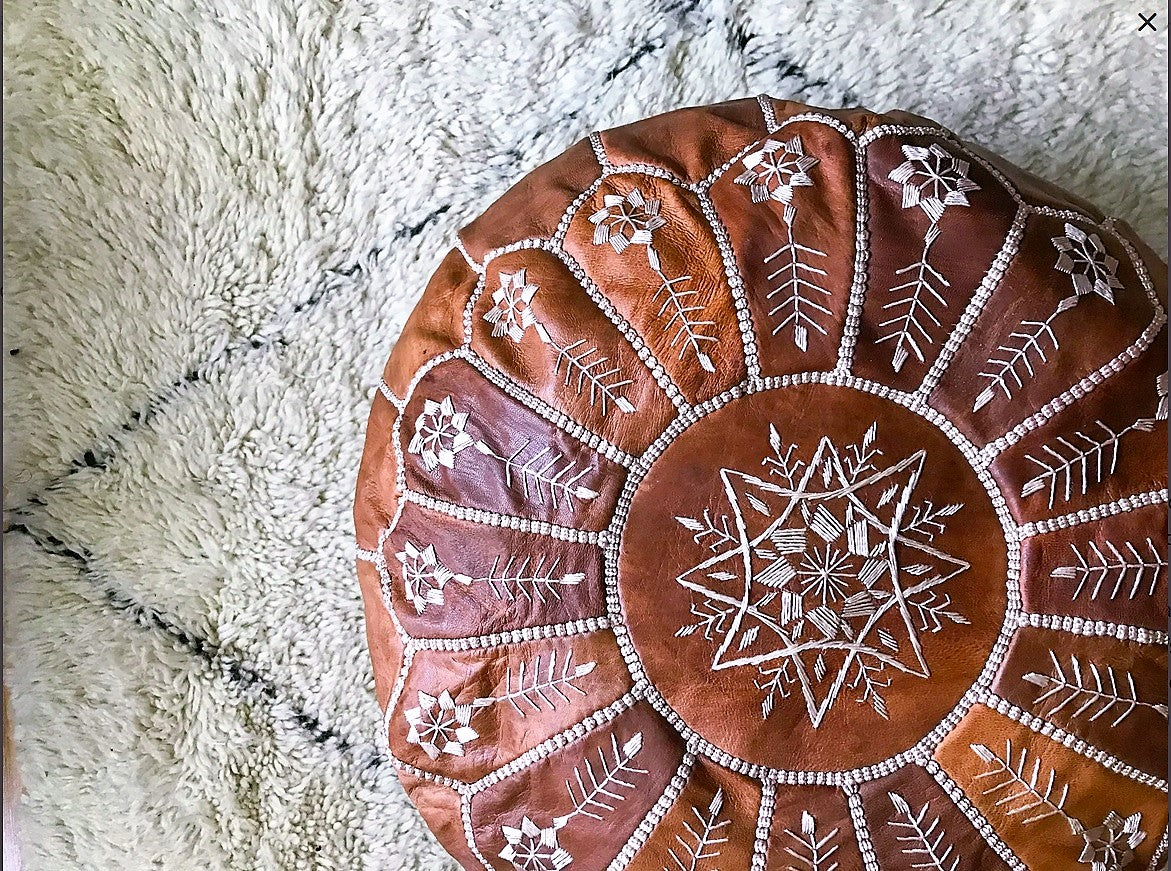 Round Ottomans – Moroccan Corridor®