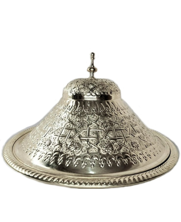 Food Dome Cover and Serving Tray - Cloche | Table linen By Moroccan ...
