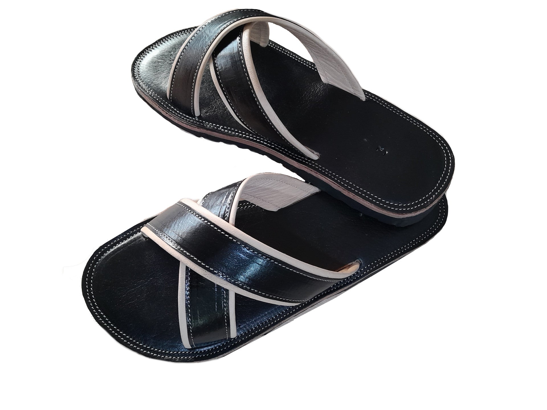Mens Leather Sandal - Black - Adil | Mens Sandal By Moroccan Corridor®