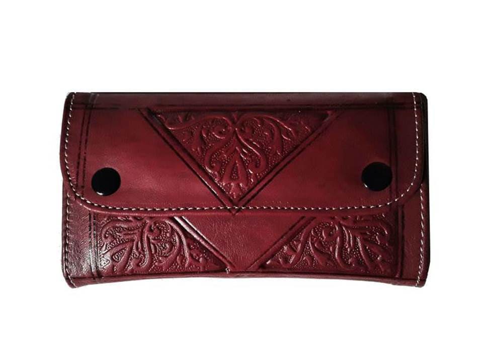 Bohemian Morocco - Boho Wallet / Purse - Deep Red | Leather Purse By ...