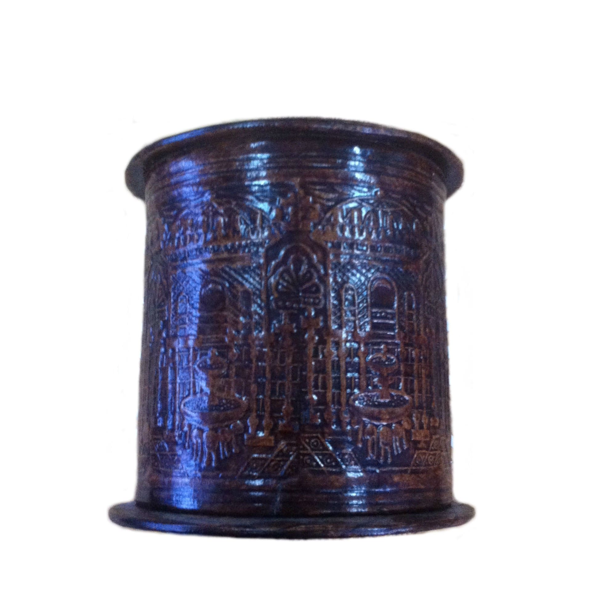 Tube Leather Box | Leather Boxes By Moroccan Corridor®